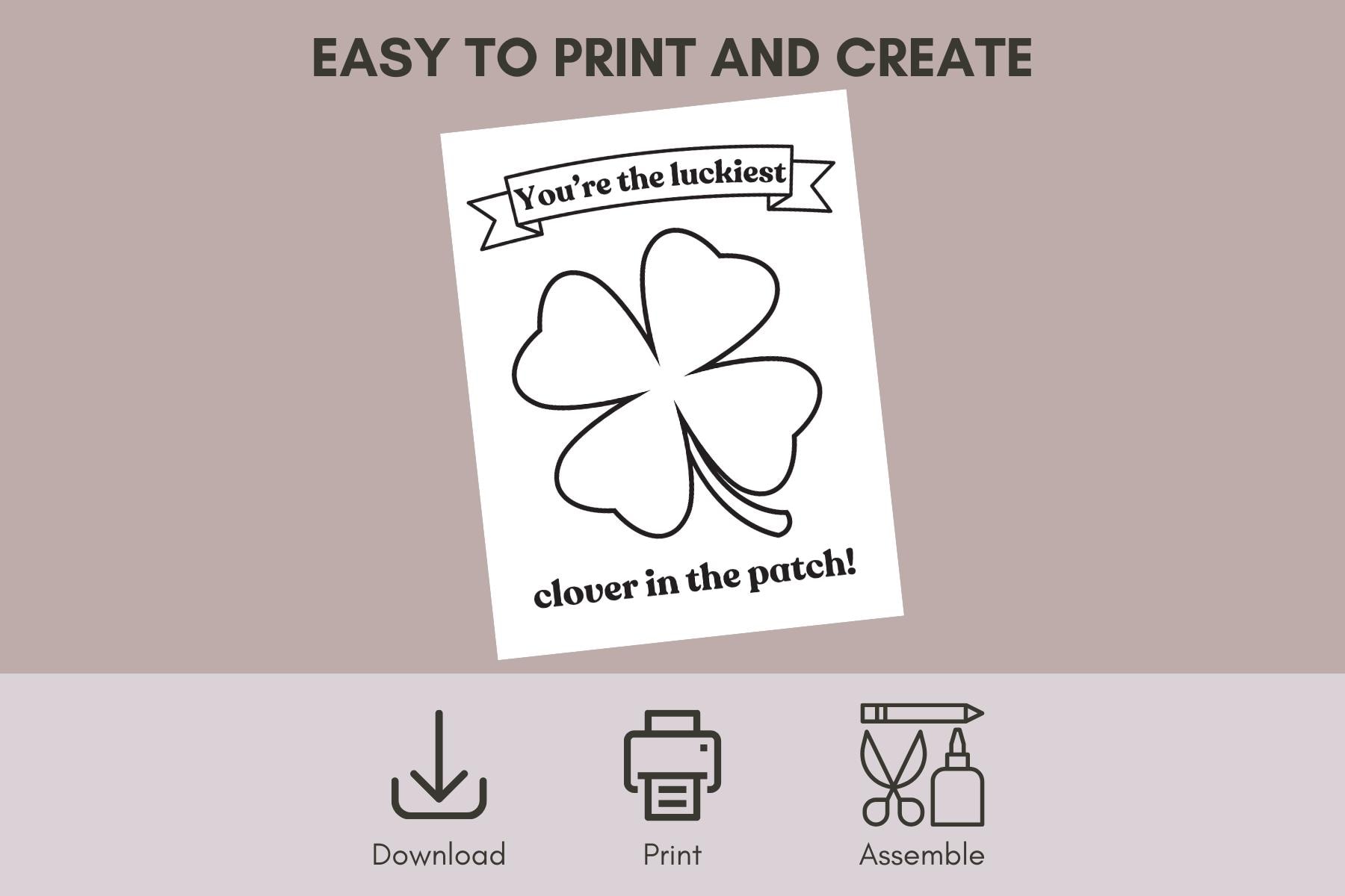 St Patricks Day Craft Shamrock Craft Template St Patricks Day Craft ...