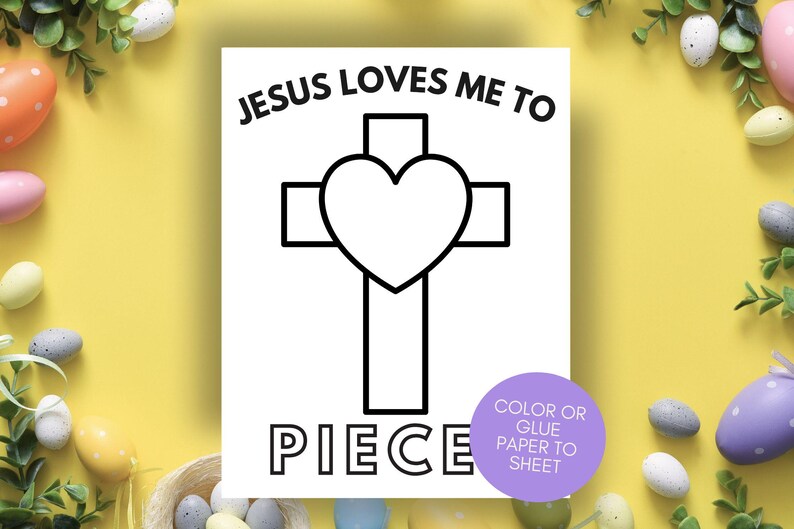 Easter Cross Craft: Christian Kids Activity (digital Download) - Etsy