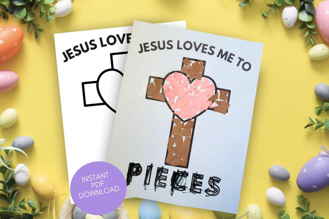 Easter Cross Craft: Christian Kids Activity (digital Download) - Etsy