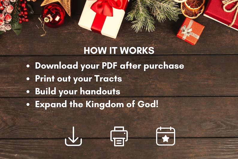 Christmas Christian Tracts Printable Christian Handout Christmas Tract ...