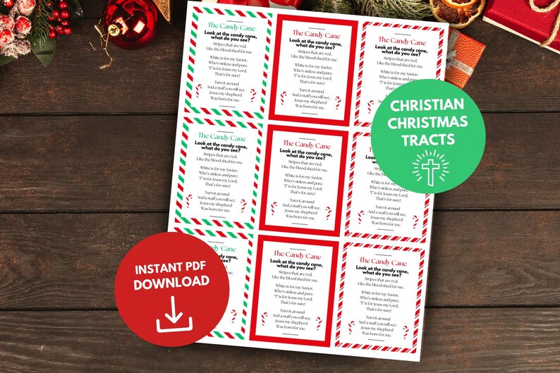 Christmas Christian Tracts Printable Christian Handout Christmas Tract ...