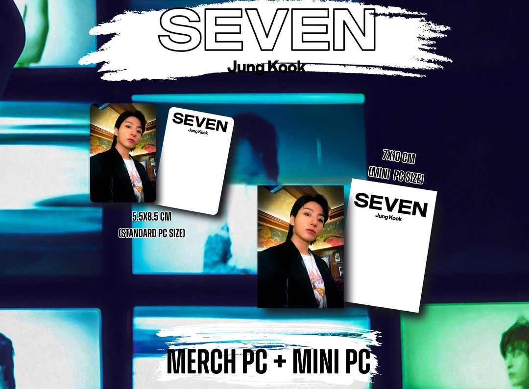 Jungkook SEVEN Merch Photocard JK 3D Photocard Jungkook Merch Pc Bts ...