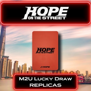 J-hope Photocards, Hope on the Street Lucky Draw M2U J-hope Pc Replica ...