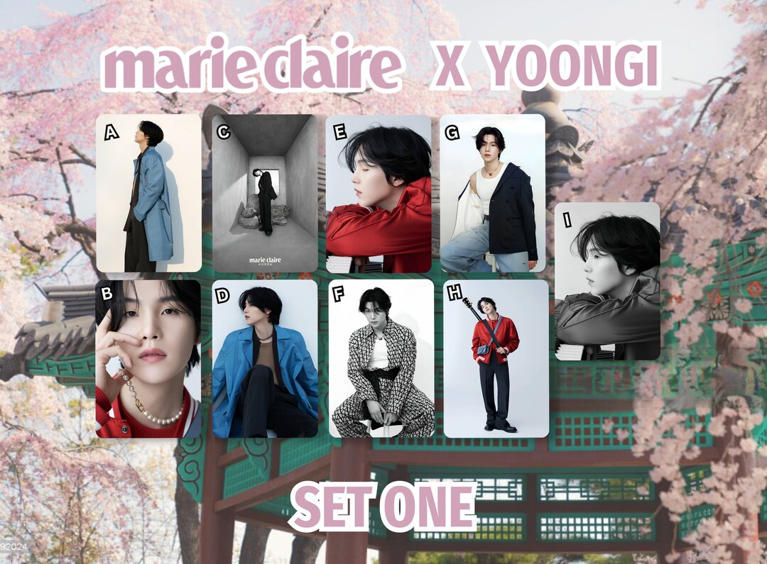 Yoongi Magazine Photocards SUGA Photocards BTS Photocards Yoongi ...