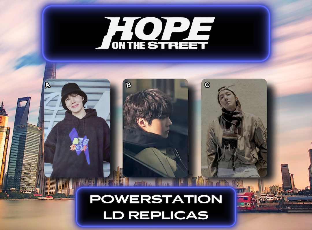 J-hope Photocards, Hope on the Street Lucky Draw Powerstation J-hope Pc ...