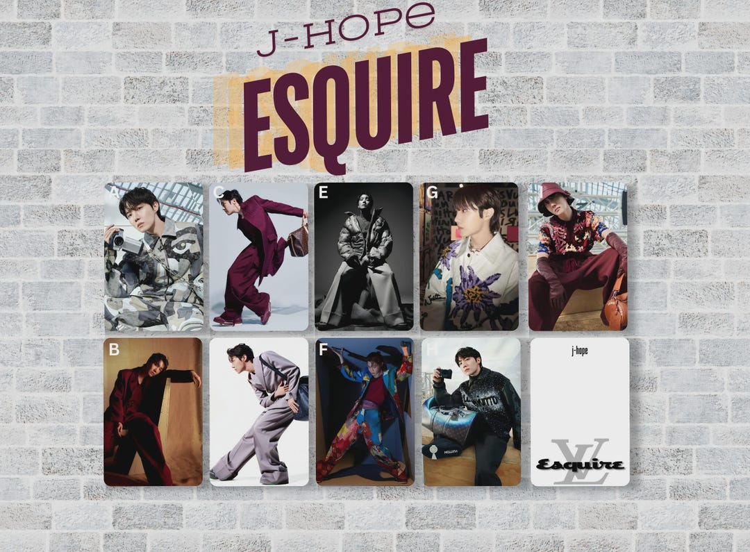 Fan-made Replica J-hope Photocards J-hope Esquire J-hope Jack in the ...