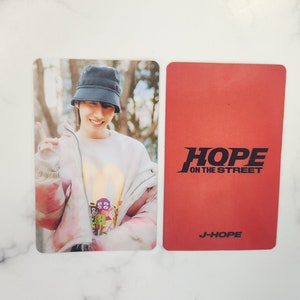 J-hope Photocards, Hope on the Street Lucky Draw M2U J-hope Pc Replica ...