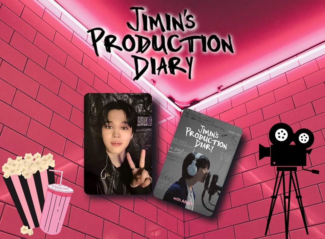 Jimin's Production Diary Fanmeet PC Jimin BTS Broadcast Photocard Jimin Face Documentary Replica ...