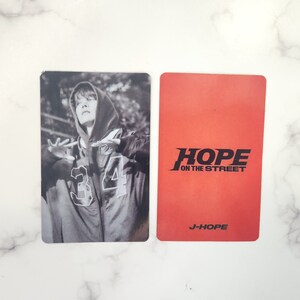 J-hope Photocards, Hope on the Street Lucky Draw M2U J-hope Pc Replica ...