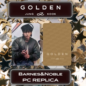 Jungkook Golden Photocard Special Barnes & Noble Photocard JK Replica ...