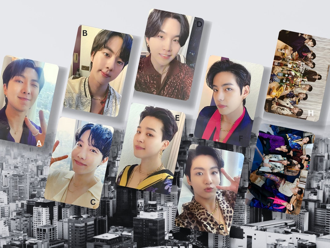 BTS Merch Box #10 Photocards OT7 Selca Photocards BTS Weverse Magazine ...