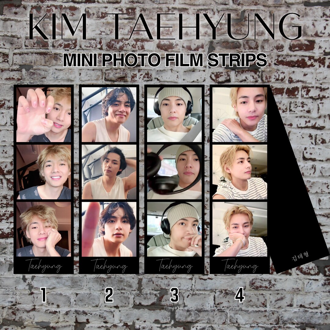 BTS V Mini Photo Film Strips Bts Taehyung Boyfriend Photocard Taehyung ...