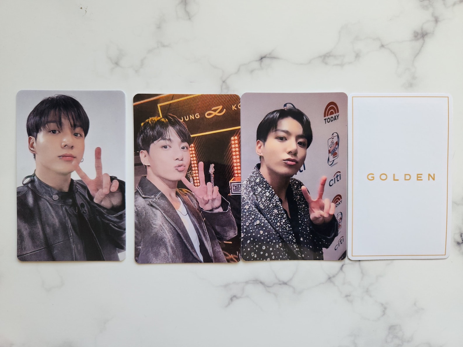 Jungkook Golden Lucky Draw Photocards Bundle JK Replica Lucky Draw Pc ...