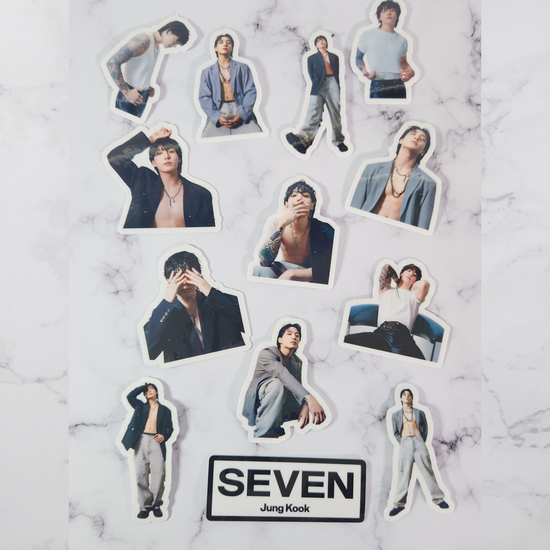 Jungkook Sticker Pack Jung Kook Seven Stickers Jk Stickers Jungkook Abs ...