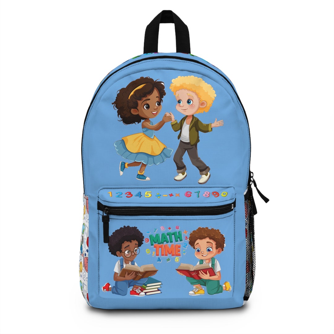 Cartoon Kids Backpack, Back to School, Lightweight Polyester - Etsy