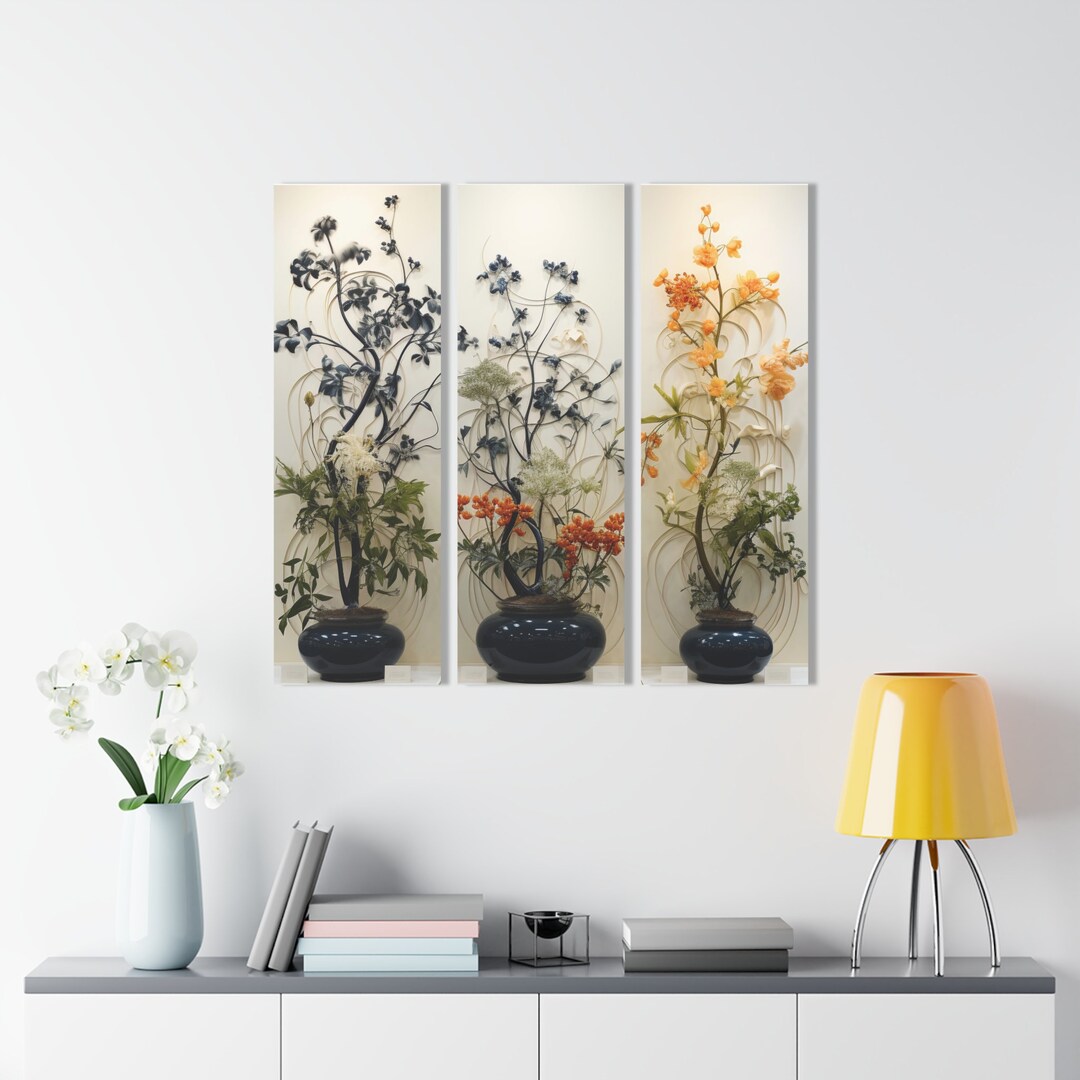 Modern Acrylic Print Triptych Set - Abstract Wall Art Decor - Etsy