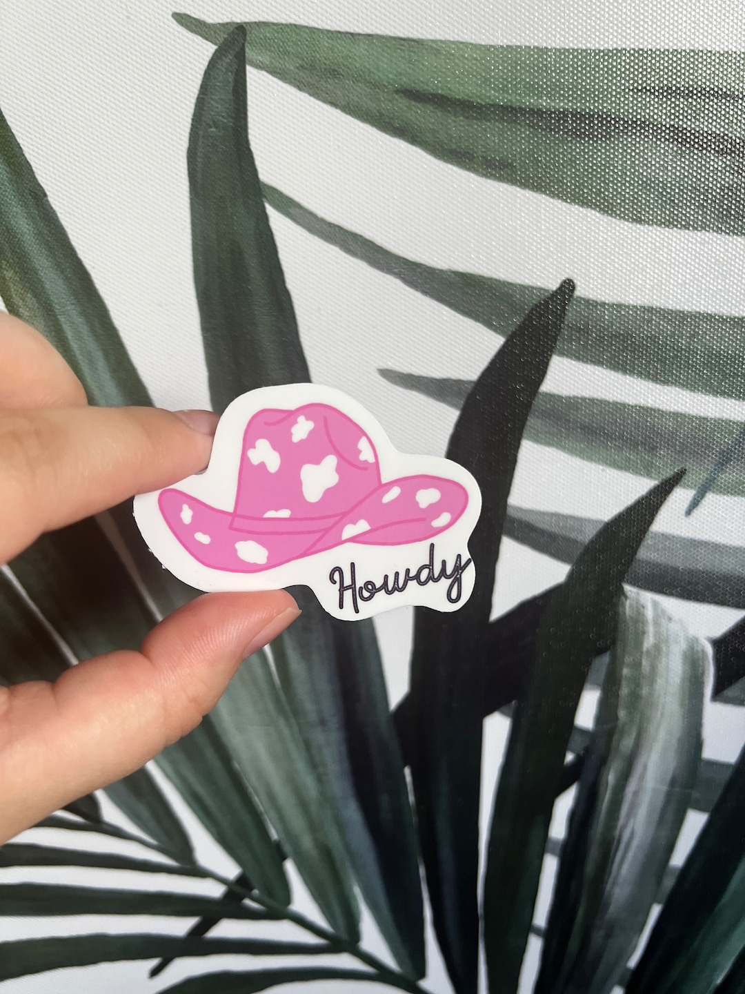 Howdy Cowgirl Hat Stickers - Etsy