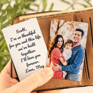 Metal Wallet Card, Wallet Insert for Boyfriend, Unique Gift for Him ...