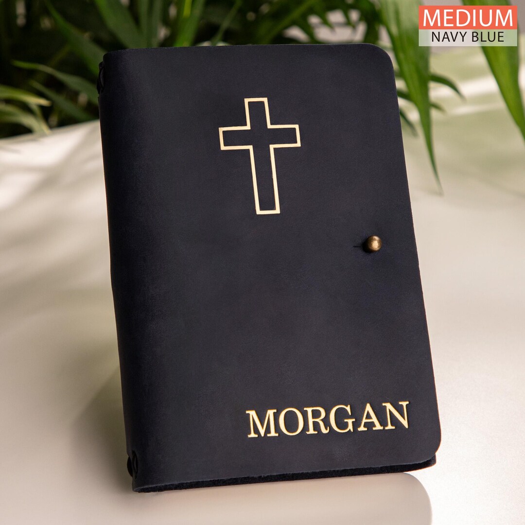 Personalized Leather Prayer Notebook for Christian, Confirmation Gift ...
