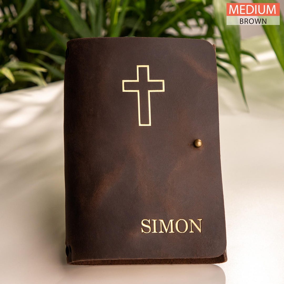 Custom Leather Journal for Christian Women, Personalized Leather ...