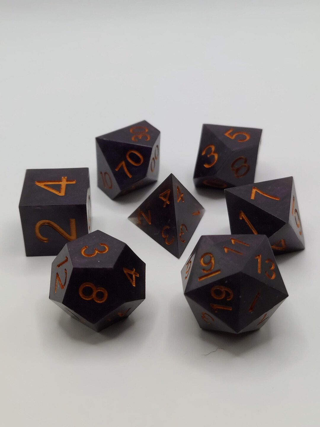 Dnd Dice "bestow Curse" Set, Full Set Sharp Edge Dice, TTRPG Dice, D&D ...