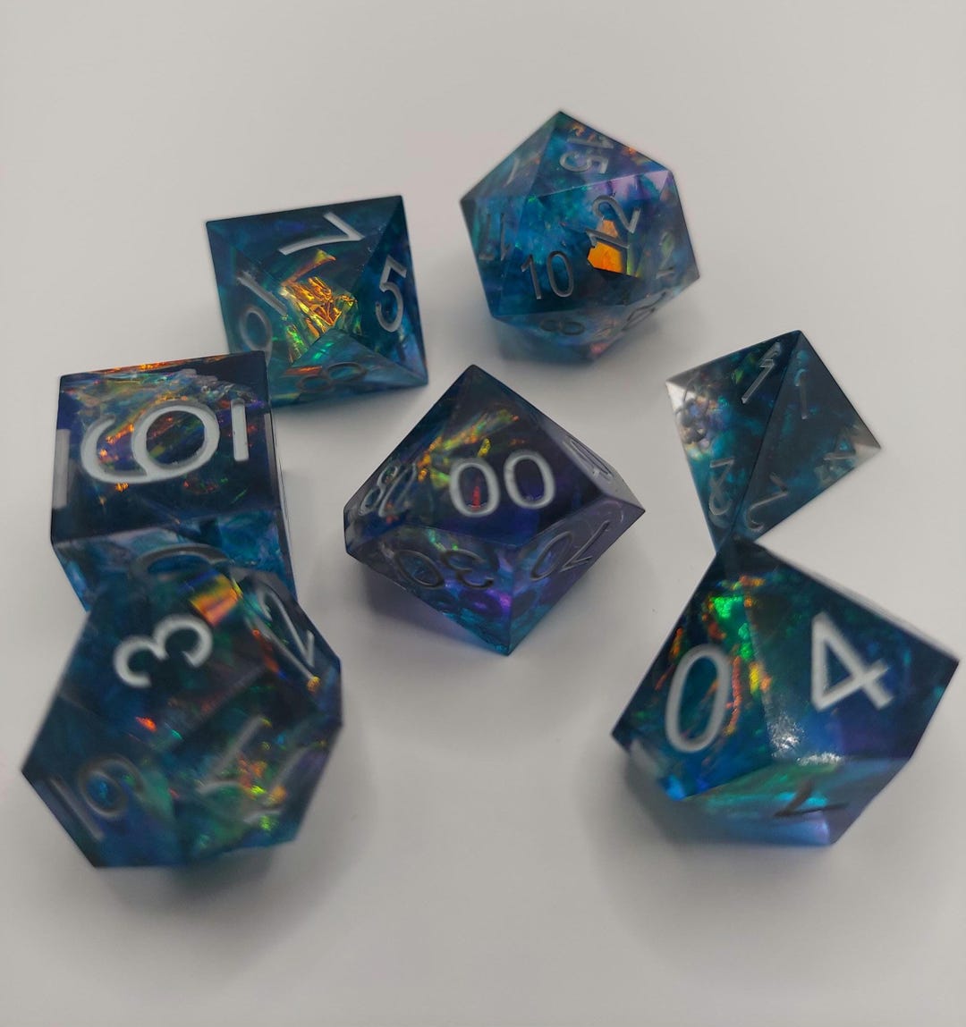 Celestial Patron Dnd Dice Set, Sharp Edge Resin Dice, D&D Dice, Roleplay Dice, Dice Set - Etsy