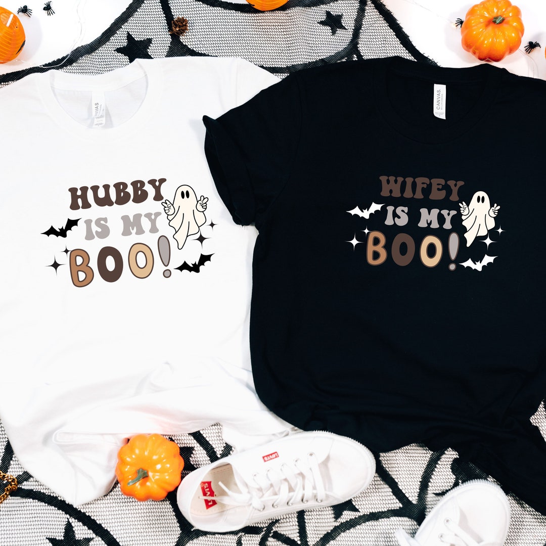 Hubby is My Boo, Wifey is My Boo, Halloween Couple Shirt, Party Couple ...