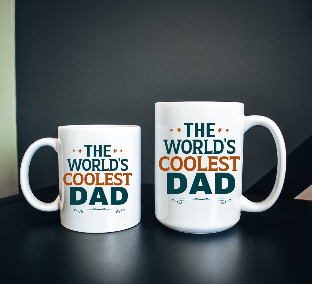 Worlds Coolest Dad, New Dad Gift, Daddy Coffee Mug, Soon to Be Dad Gift ...
