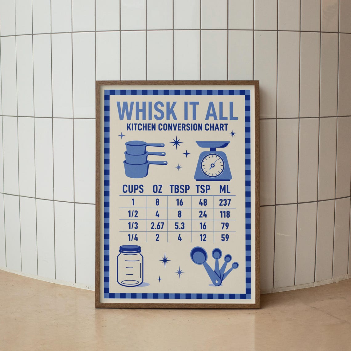 Printable Kitchen Conversion Chart | Baking Measurement Guide ...