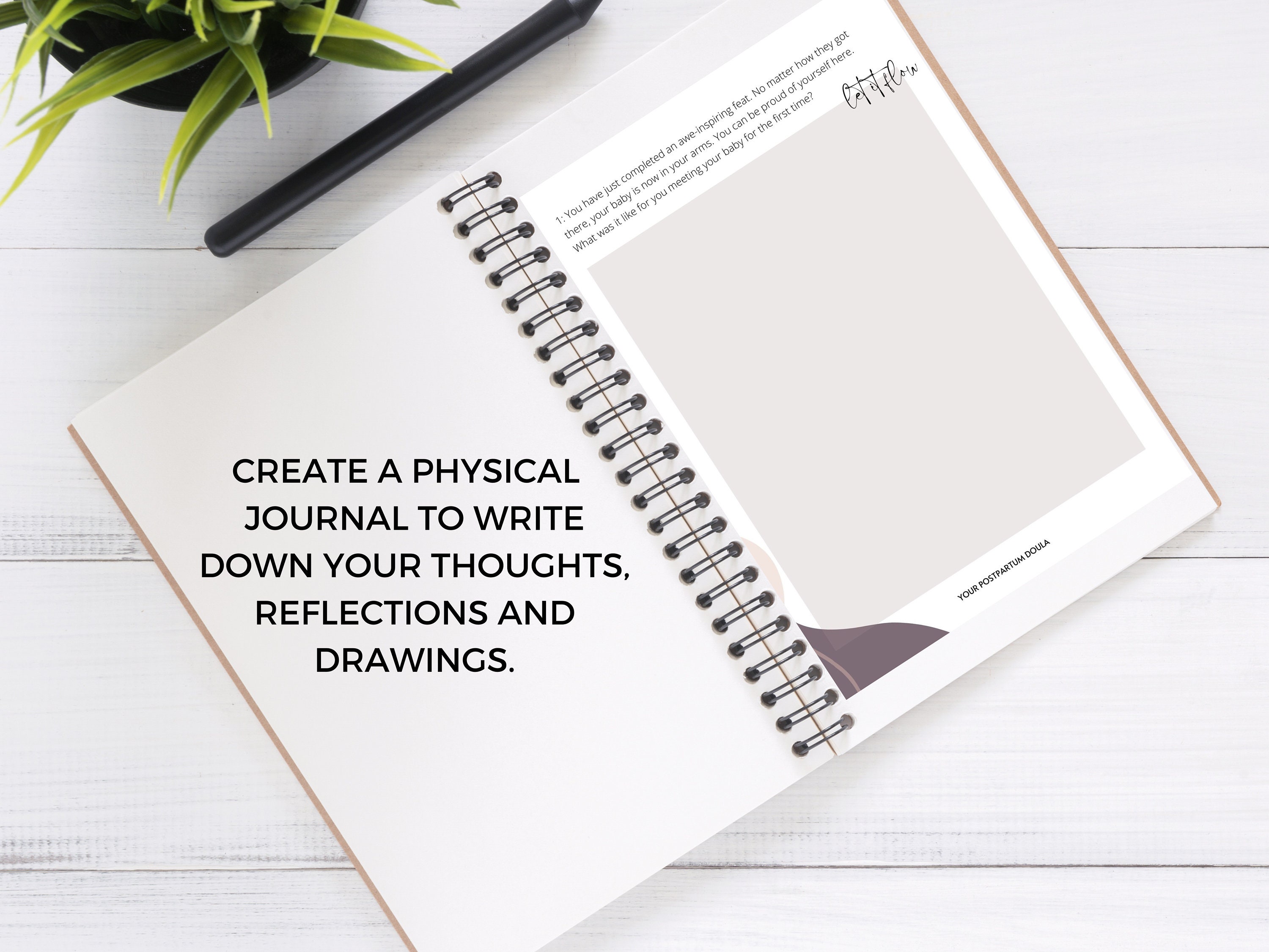 Postpartum Journal,postpartum Essentials, Guided Journal for Moms,4th ...