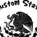 Mexican Flag Logo Decal With Custom Text Mexican Flag Eagle Custom State Aguila De Mexico Car ...
