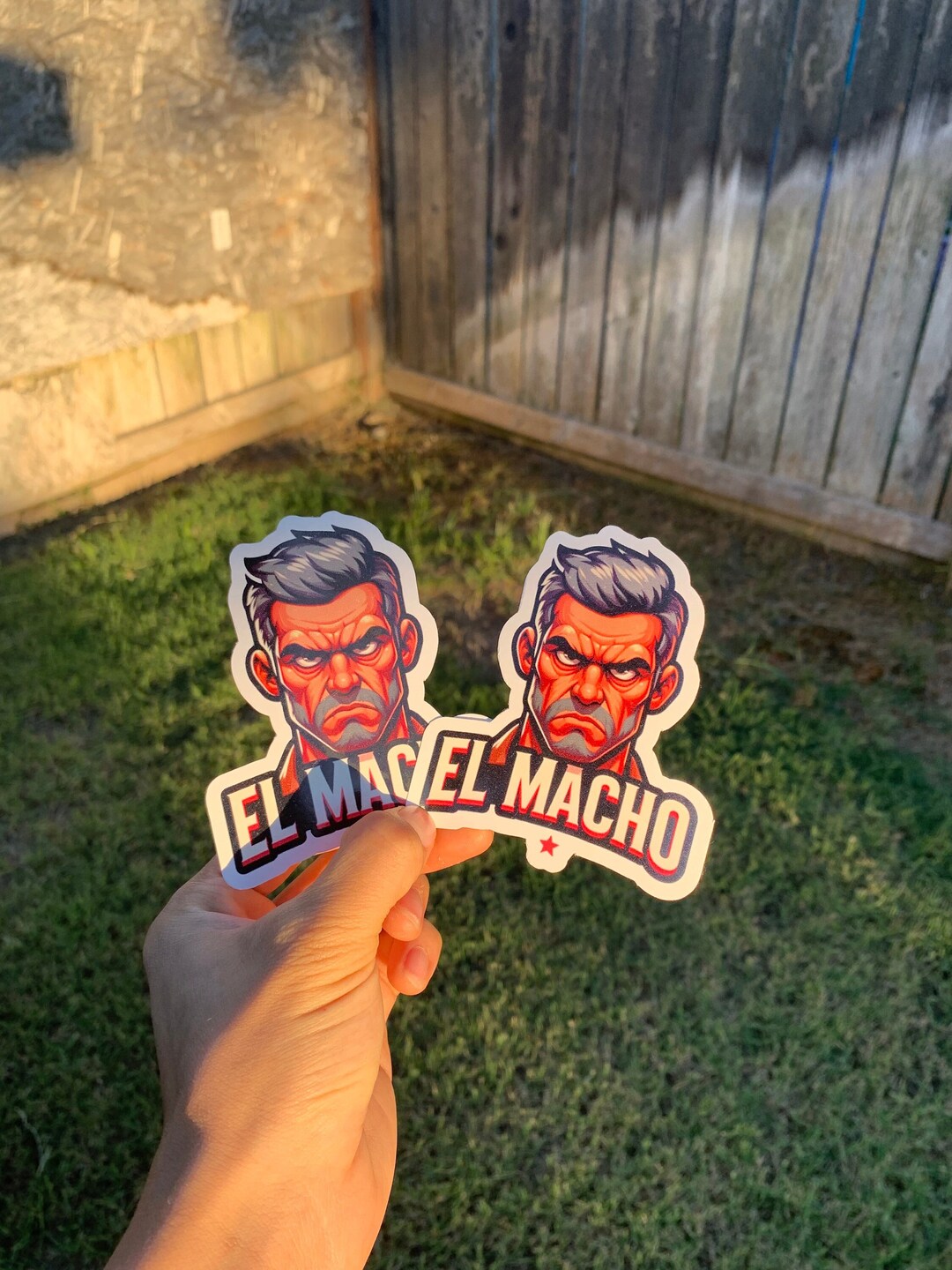 EL MACHO 2x Sticker Decal, Mexican Angry Dad Sticker, Mexican Phrases ...