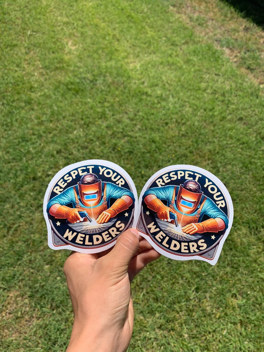 Respect Your Welders 2x Pack Stickers Die-cut Sticker Decal welding ...