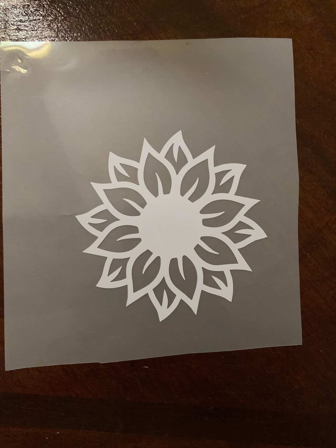 Flower Decal Silhouette Sticker Simple Flower Decal - Etsy