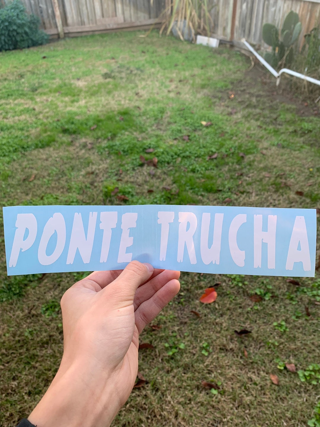 Ponte Trucha Decal Sticker Funny Mexican Phrases Mexican Stickers Truck ...