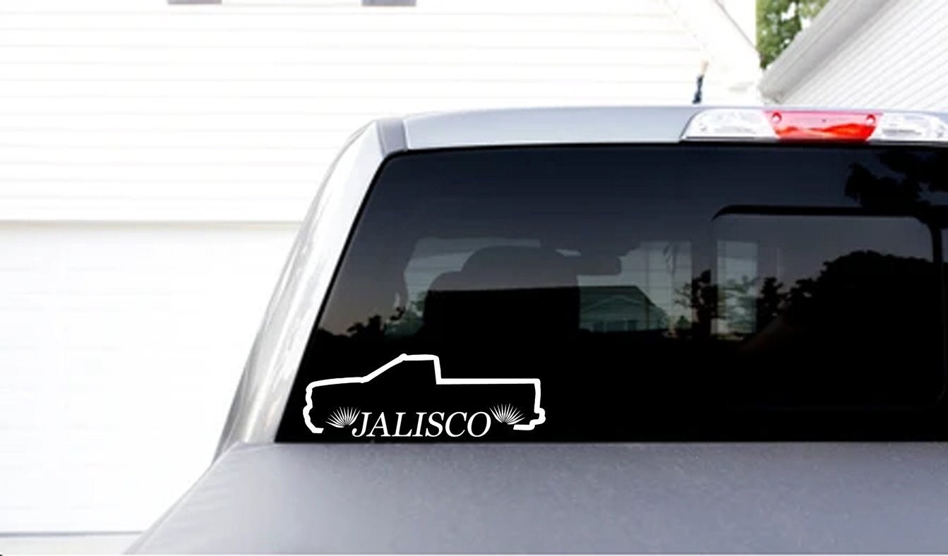 Jalisco Truck Decal With Agave Plants Estado De Jalisco Calcomania De ...