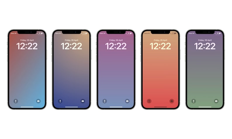 IPhone Wallpaper | Gradient Wallpaper | Pack of 5 | Ios - Etsy