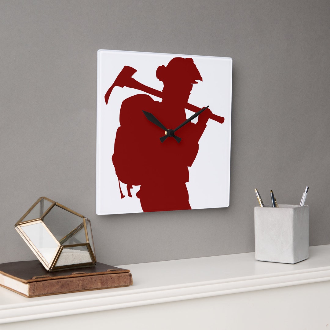 WILDLAND FIREFIGHTER | WFF8 | Acrylic Wall Clock | Wall Decor | Custom ...