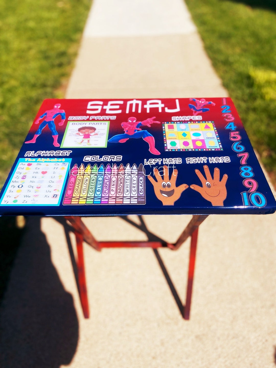 KIDS LEARNING TABLE - Etsy