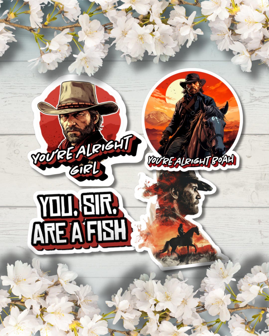 Famous Outlaw Popular Stickers Sheet, Vinyl Decals for Laptops, Water ...