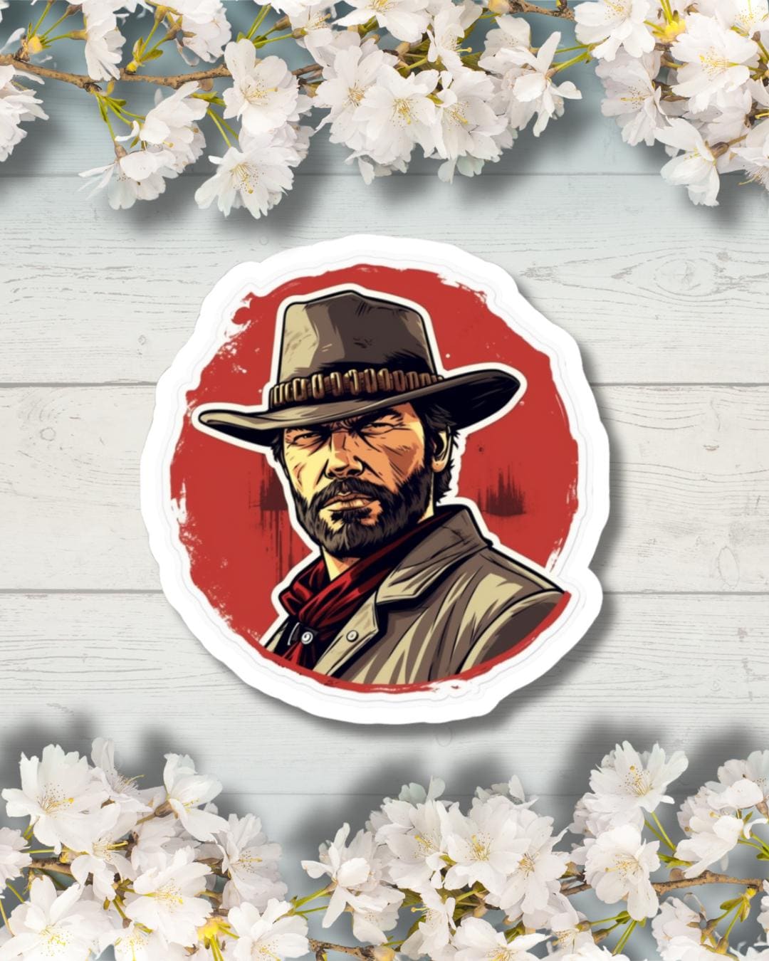 Kiss-cut Arthur Morgan Cartoon Sticker - Etsy