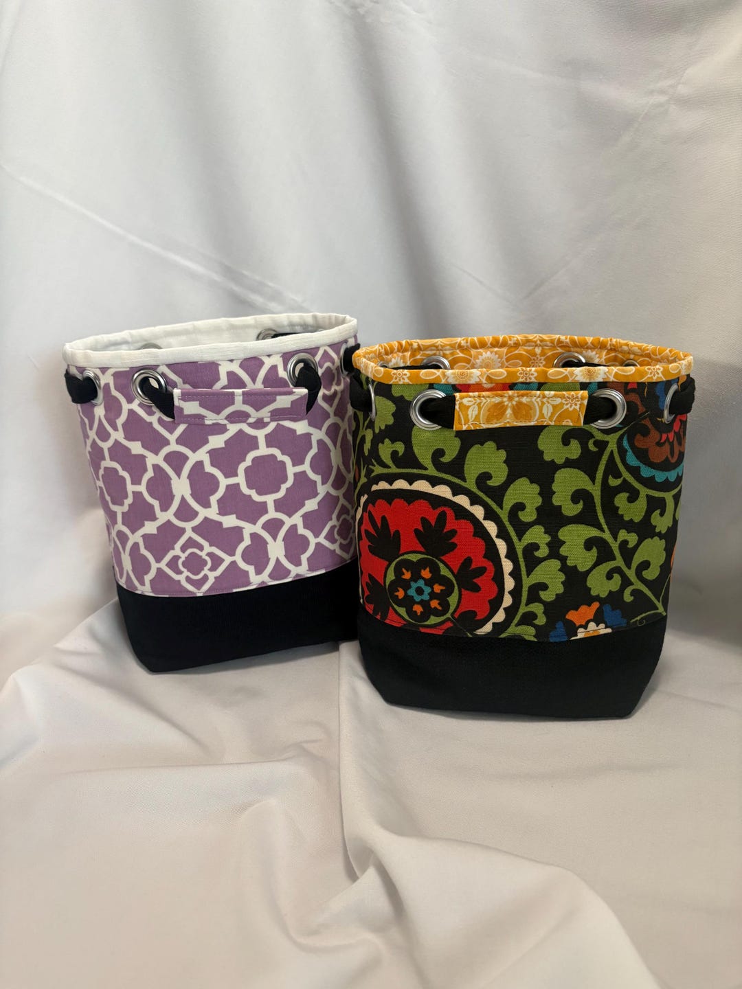 Bucket Bag Craft Bag Knitting Bag Project Bag Tote Storage Organization ...