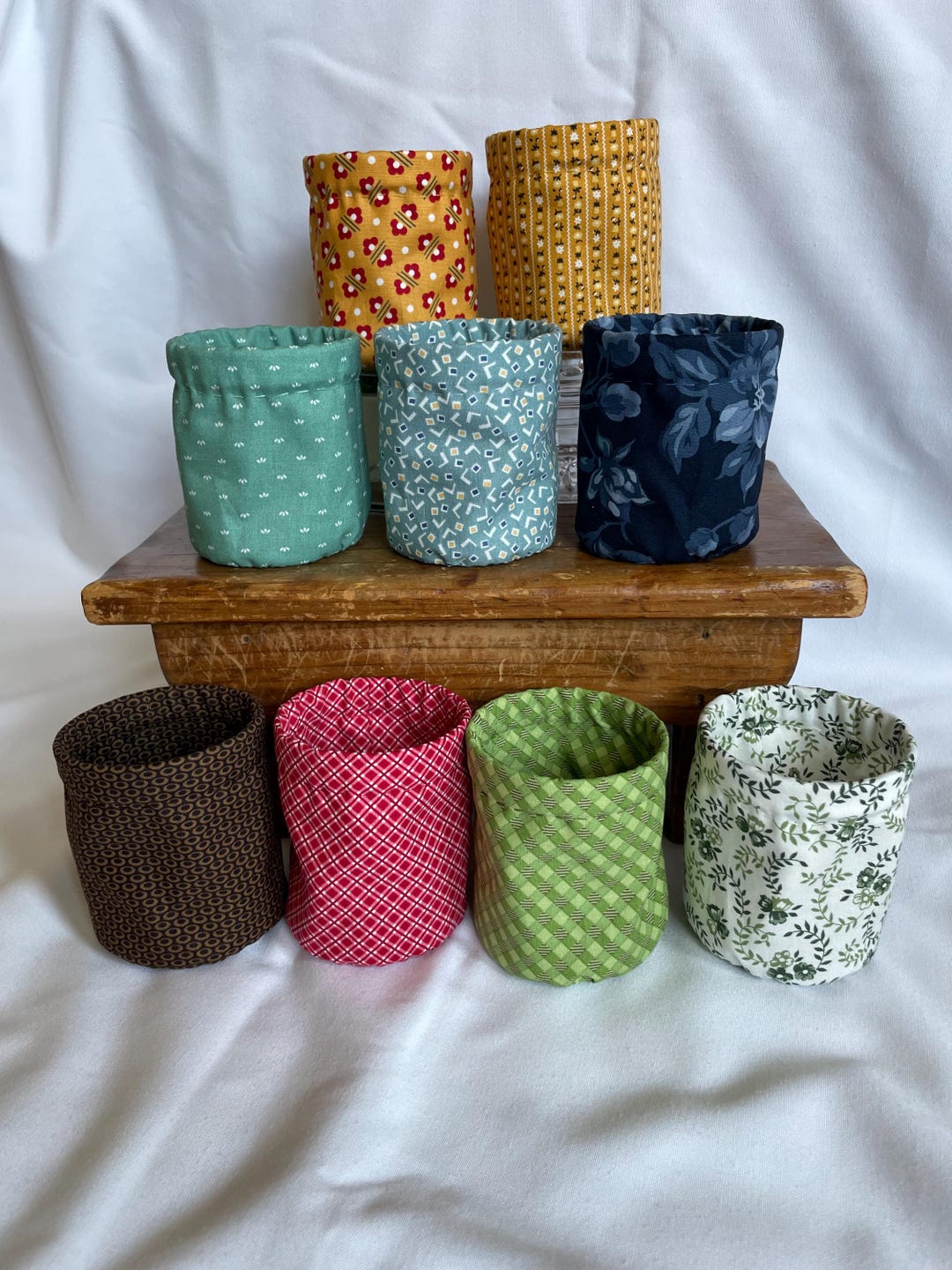 Handmade Collapsible Thread Catcher: Fabric Scrap Bag - Etsy