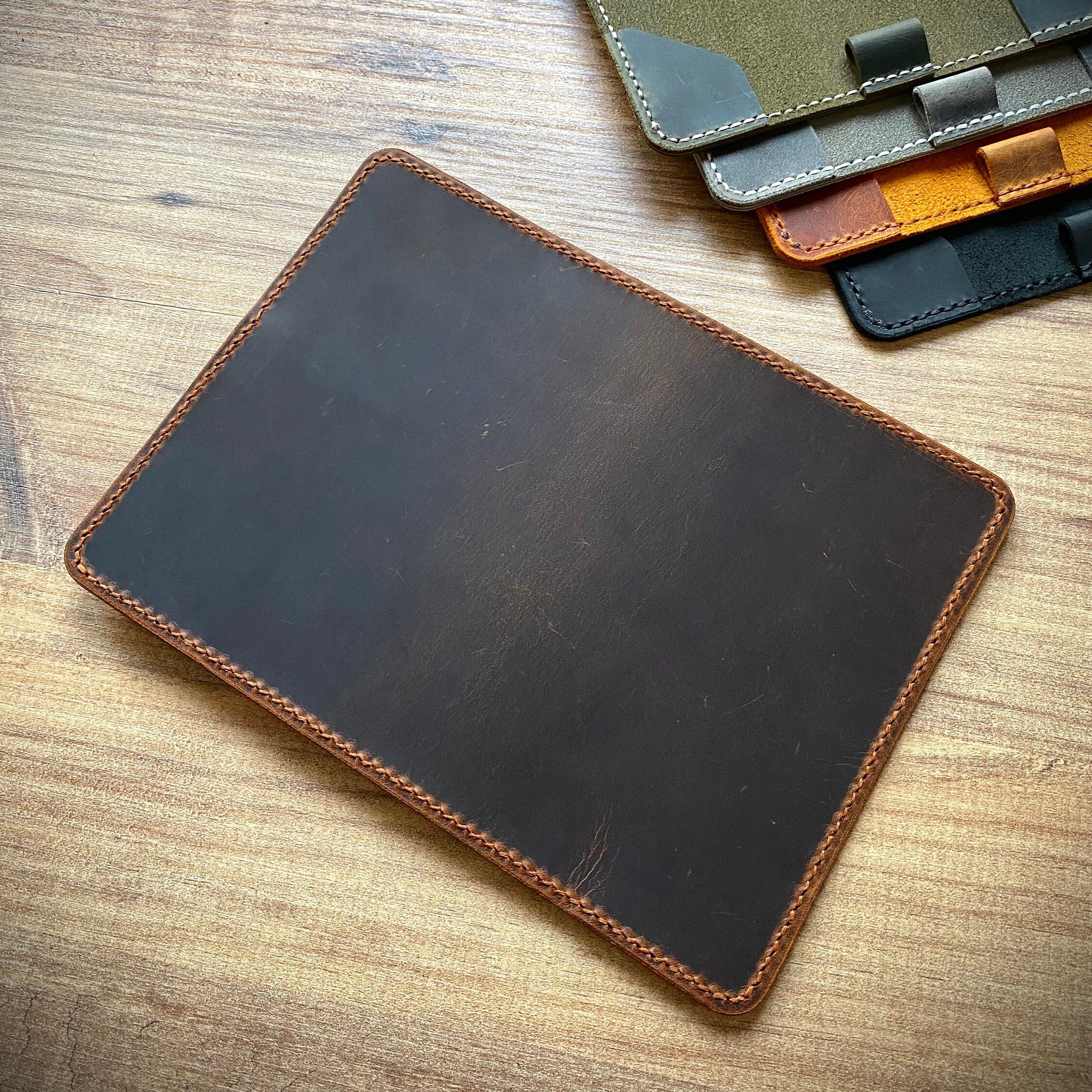 Leather Golf Scorecard Holder, Leather Yardage Book Cover, Golf ...