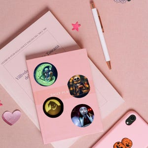 Spooky Couple and Monster Stickers - Cute Halloween Stickers for Water ...
