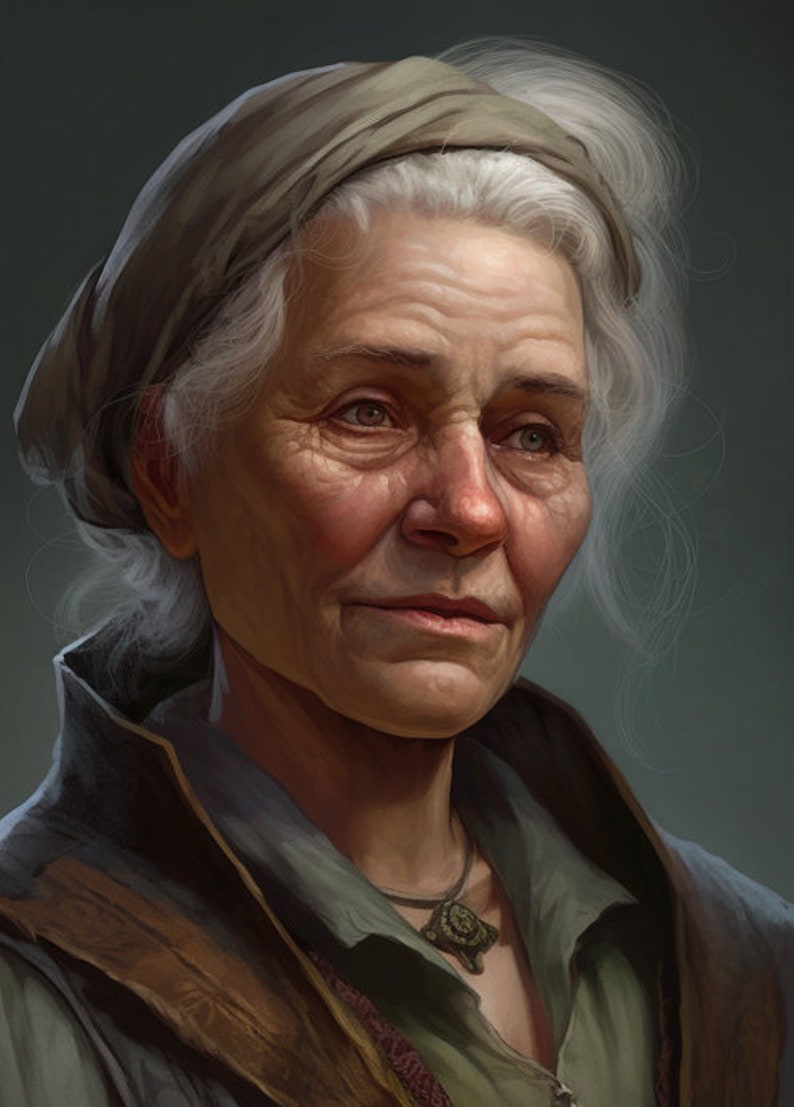 A4 Sheet of D&D NPC Woman Characters in a Gothic World - Etsy