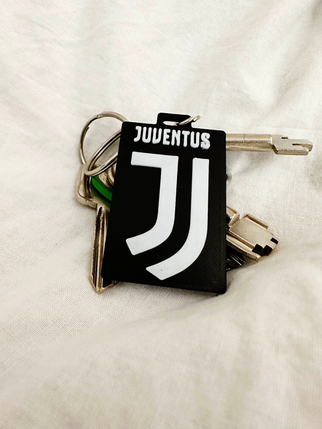 Juventus Football Club Keychain - Unique 3D Printed PLA Accessory for ...