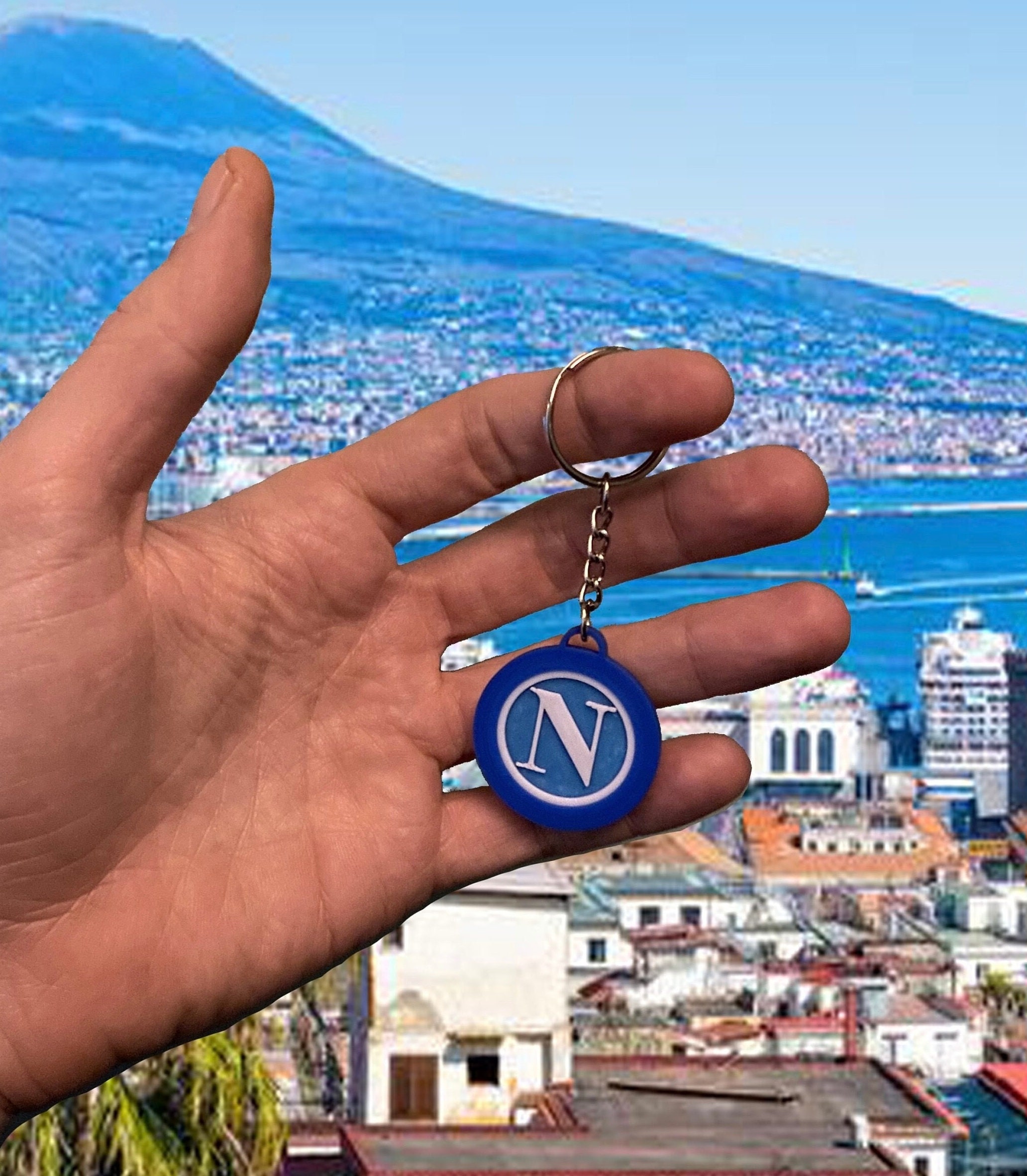 SSC NAPOLI Keychain Glow in the Dark 3D Printed PLA - Etsy