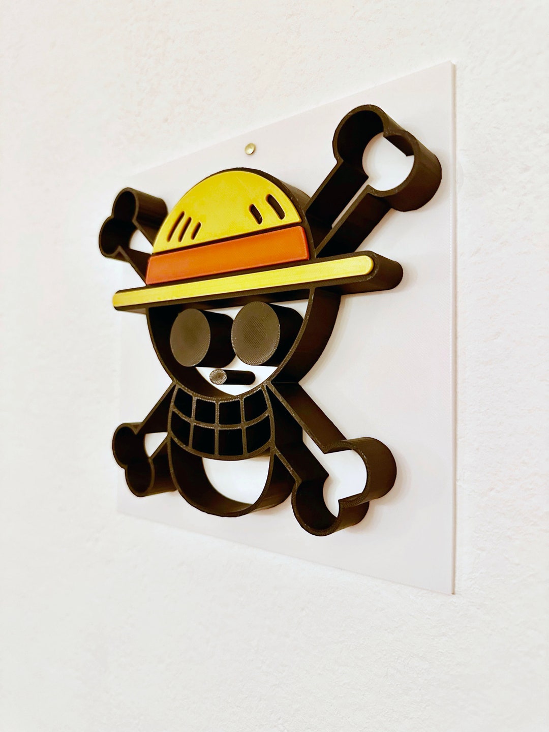 One Piece Jolly Roger Monkey D. Luffy 3D Printed for Fans Wall ...