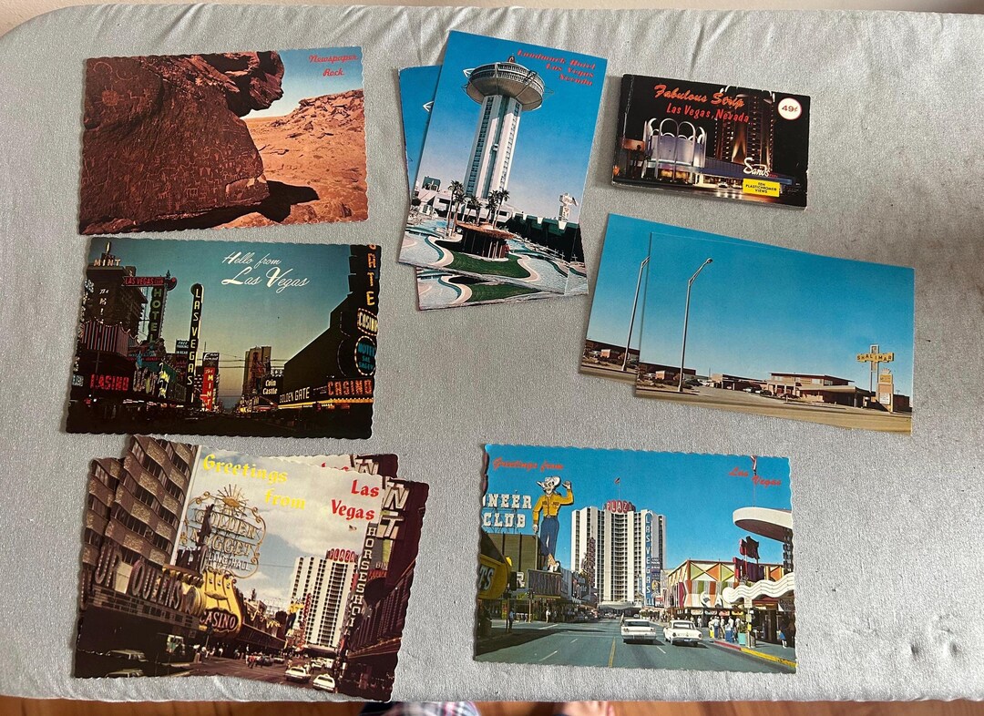 Set of 1970s Vintage Las Vegas Postcards - Etsy